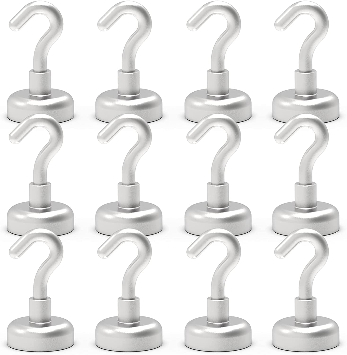 Magnetic Hooks, Magnetic Key Holder with Super Strong Neodymium Rare ...