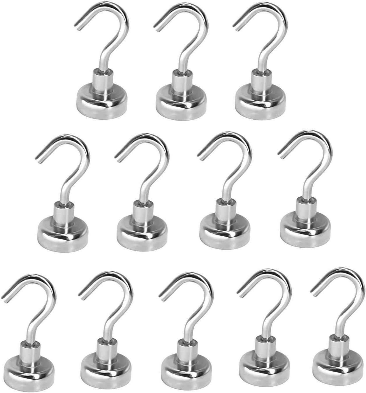 Magnetic Hooks, Neodymium Rare Earth Magnet Hooks For Multi-Use, Strong ...