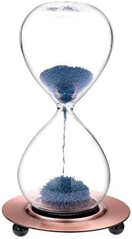 Magnetic Hourglass Sand Timer: Large Sand Clock with Blue Magnet Iron ...