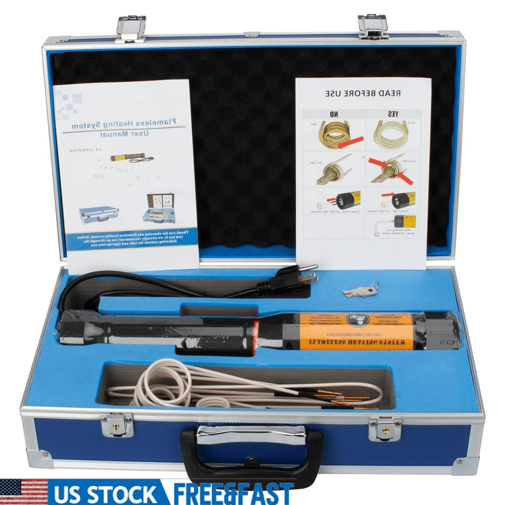 Magnetic Induction Heater Kit 1100W 110V Flameless Heat Coil Set Rusty ...