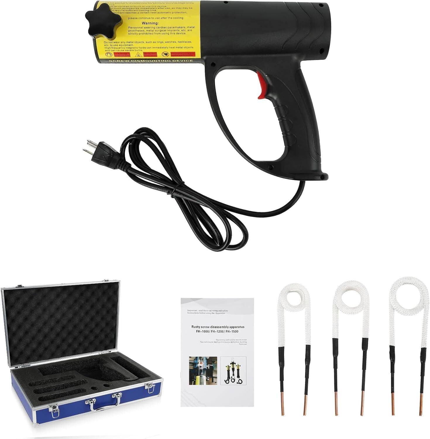 Magnetic Induction Heater Kit, 1500W 110V Automotive Flameless Heat ...