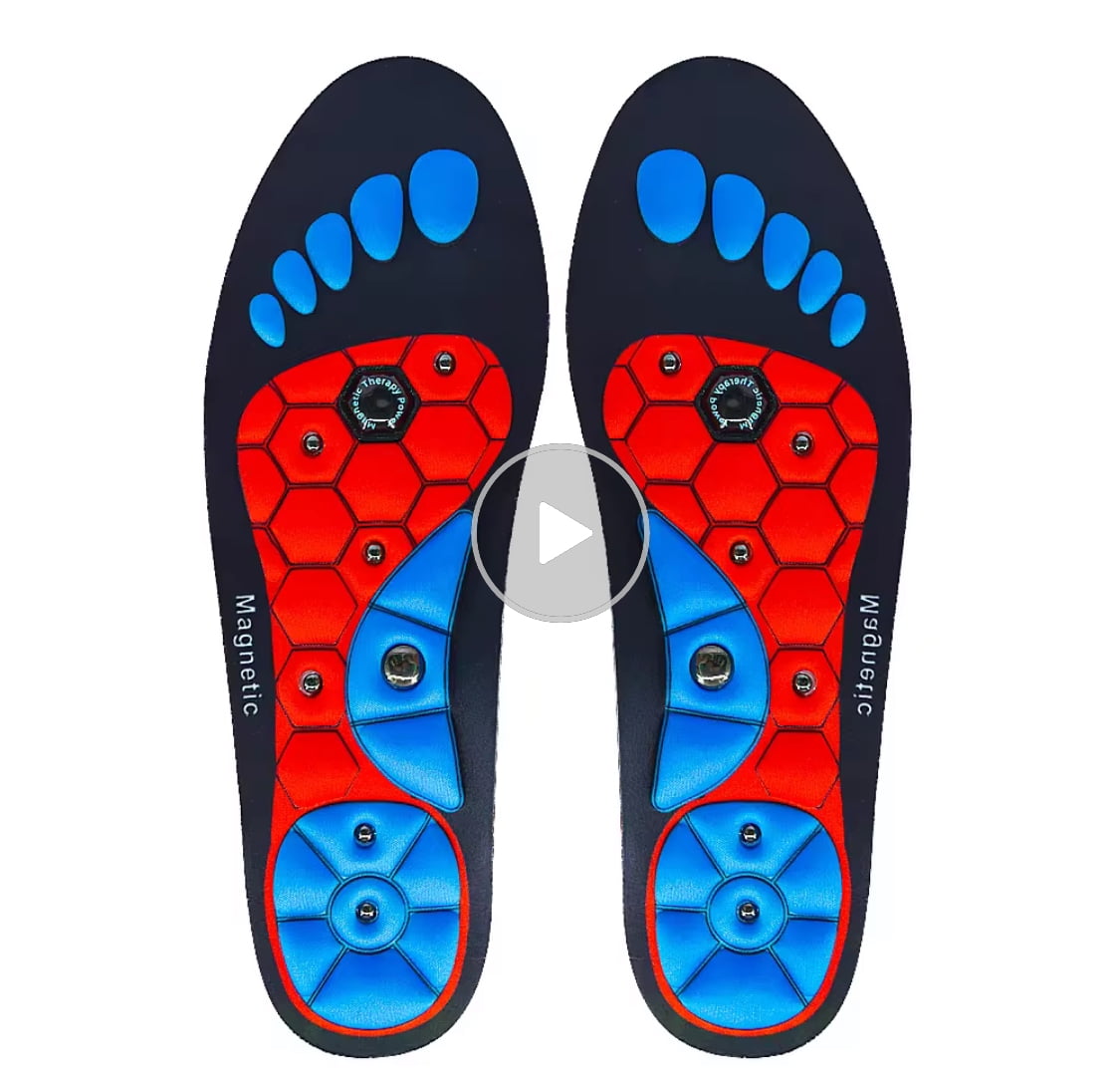 Magnetic Insoles Arch Support Inserts for Flat Feet, Orthotics Insole ...