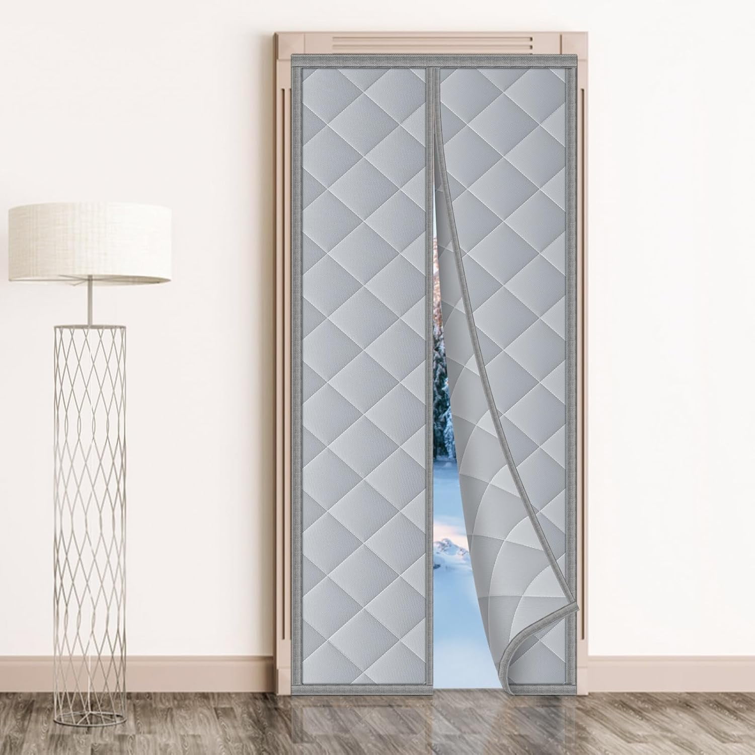 Magnetic Insulated Door Curtain Magnetic Thermal and Insulation Self ...