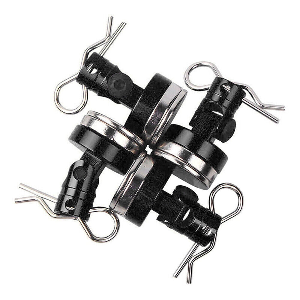 Magnetic Invisible Body Post Mount w/ R clips for 1/8 1/10 1/16 RC Car ...