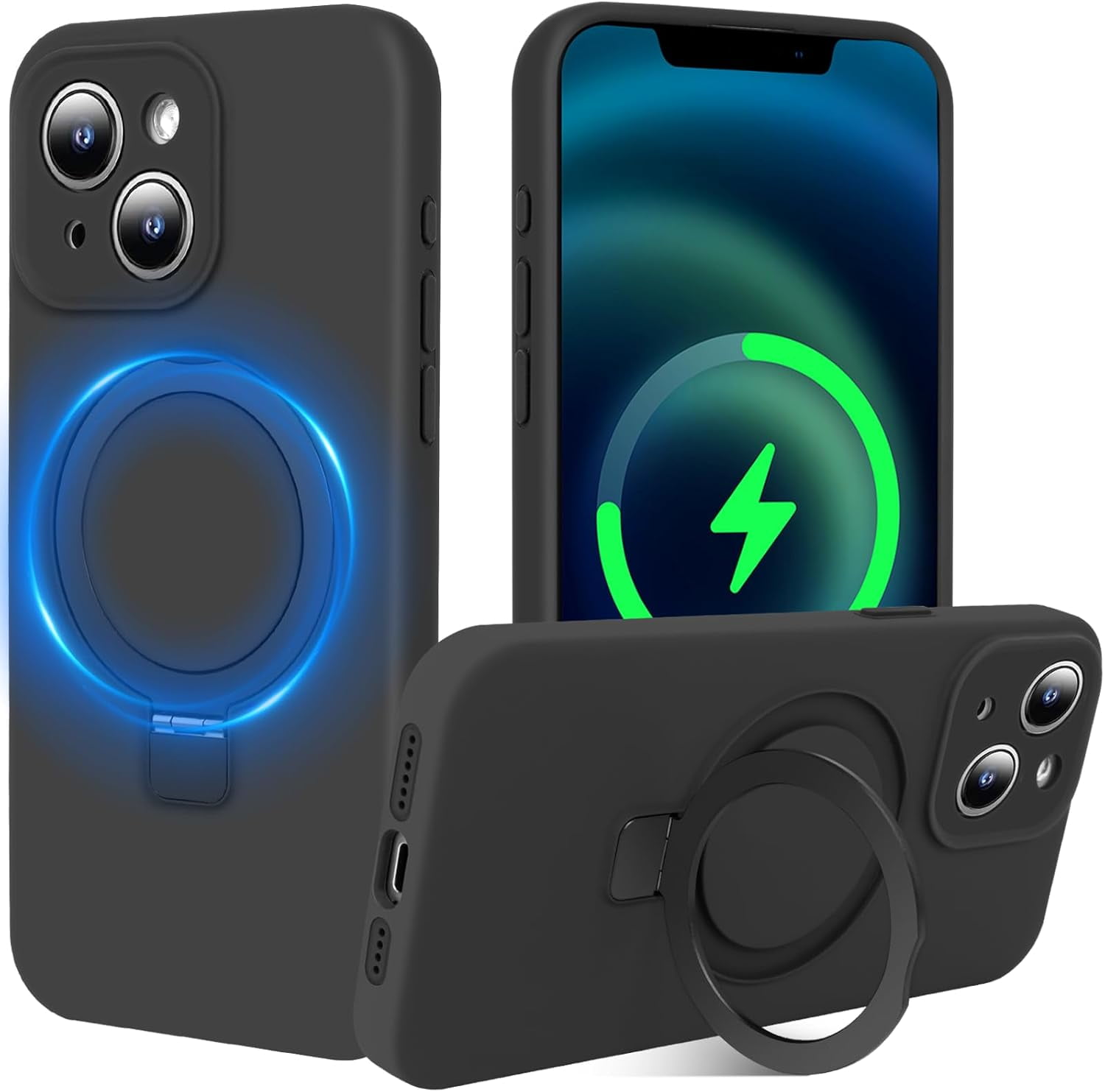 with Magnetic Invisible Stand Phone Case for iPhone 14 6.1 inches ...