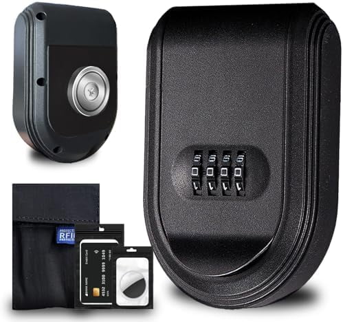 Magnetic Key Holder Under Car,Magnetic Key Box with Combination Lock ...
