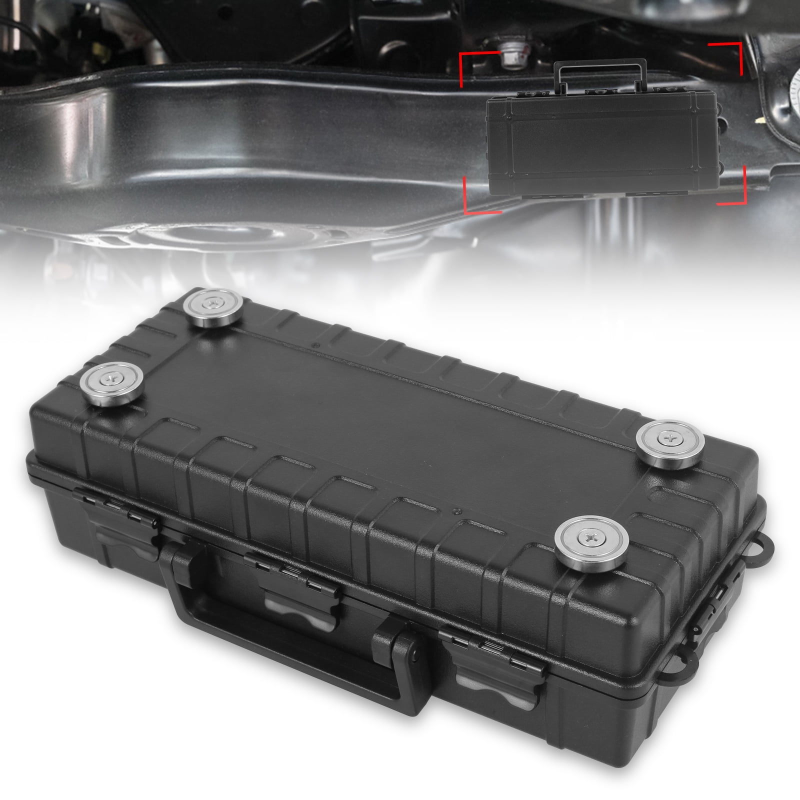 Magnetic Key Holder Strong Magnet Car Hidden Key Box Waterproof ...