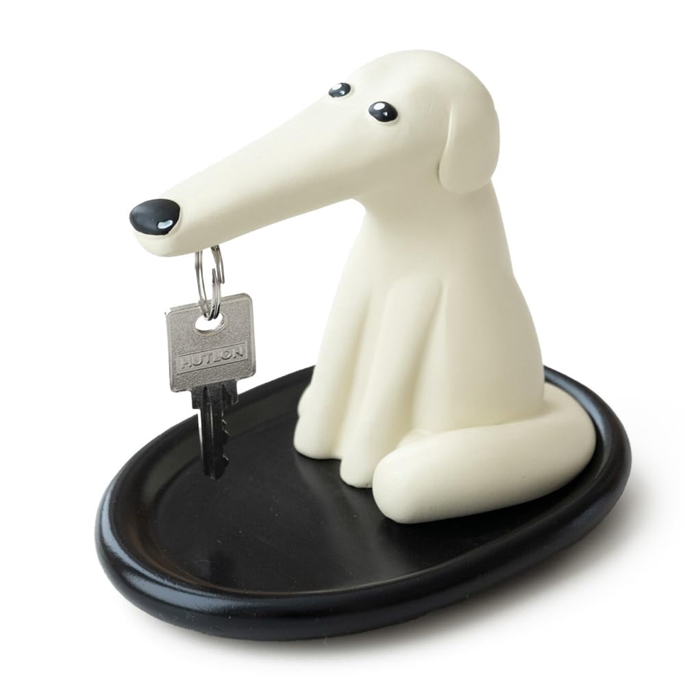 Magnetic Key Holder with Black Base, Cute Dog Desk Accessories, Matte ...