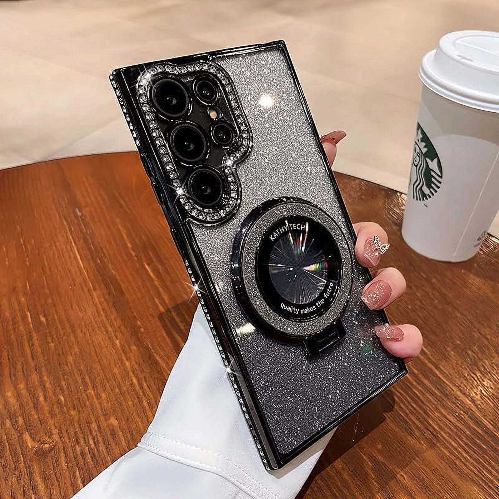 Magnetic Kickstand {Glitter Diamond Bumper } Case for Samsung Galaxy ...