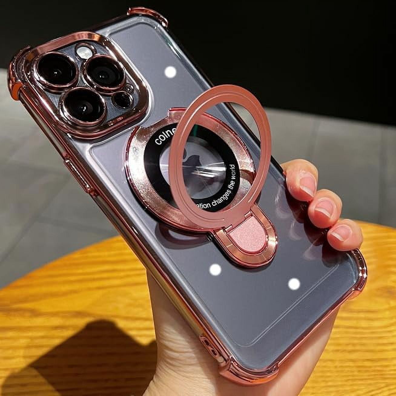 Magnetic Kickstand Holder Case For Iphone 15 Pro Max Compatible With