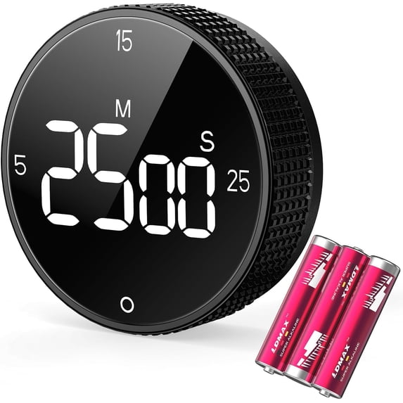 Magnetic Kitchen Timer for Cooking with Loud Alarm - Large LED Display ...
