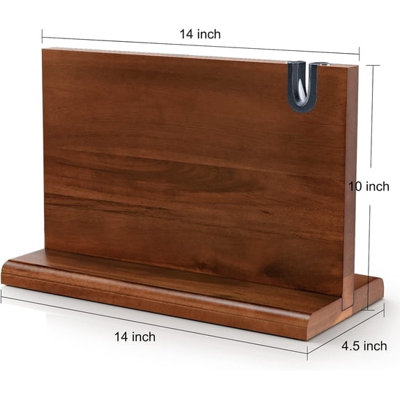 Magnetic Knife Block 14 x 10 Inches, Double Sided Magnetic Knife Holder ...
