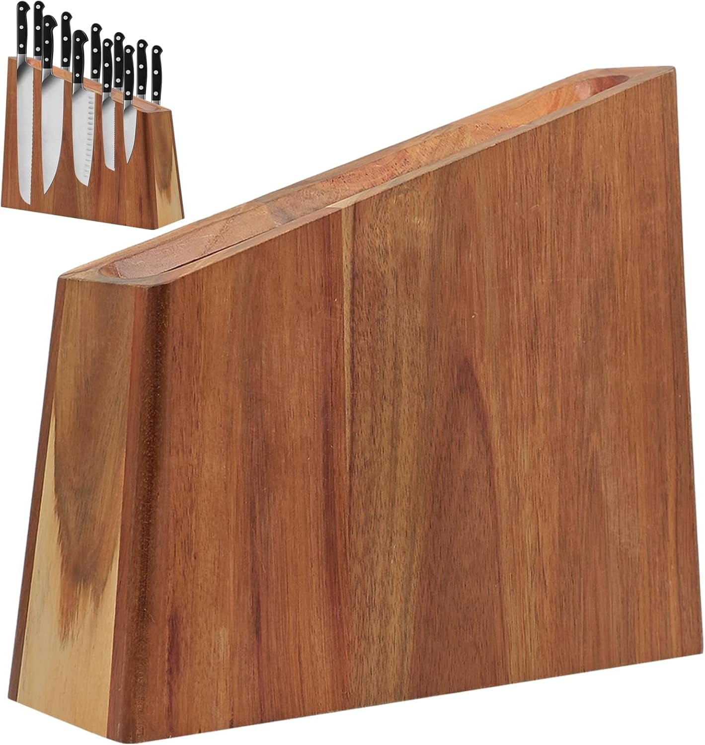 Magnetic Knife Block Holder, Double Side Kitchen Knife Holder without ...