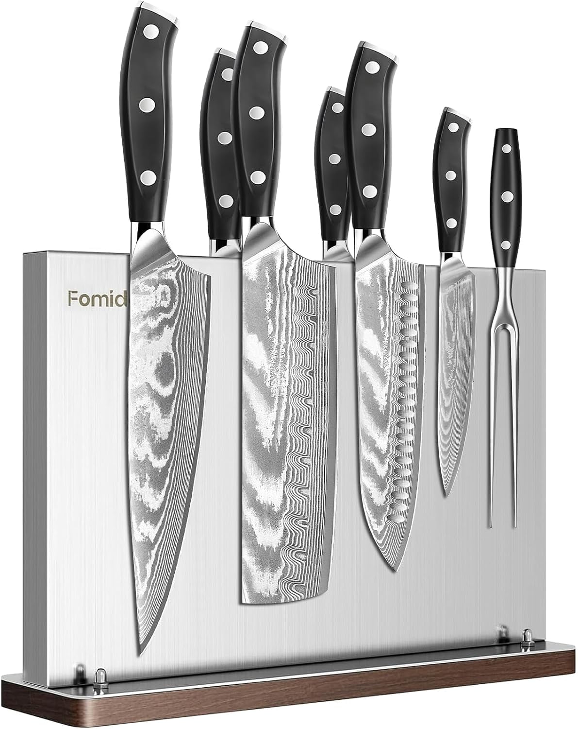 Magnetic Knife Holder Stand Stainless Steel Magnetic Knife Block ...