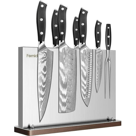 Magnetic Knife Holder Stand Stainless Steel Magnetic Knife Block ...