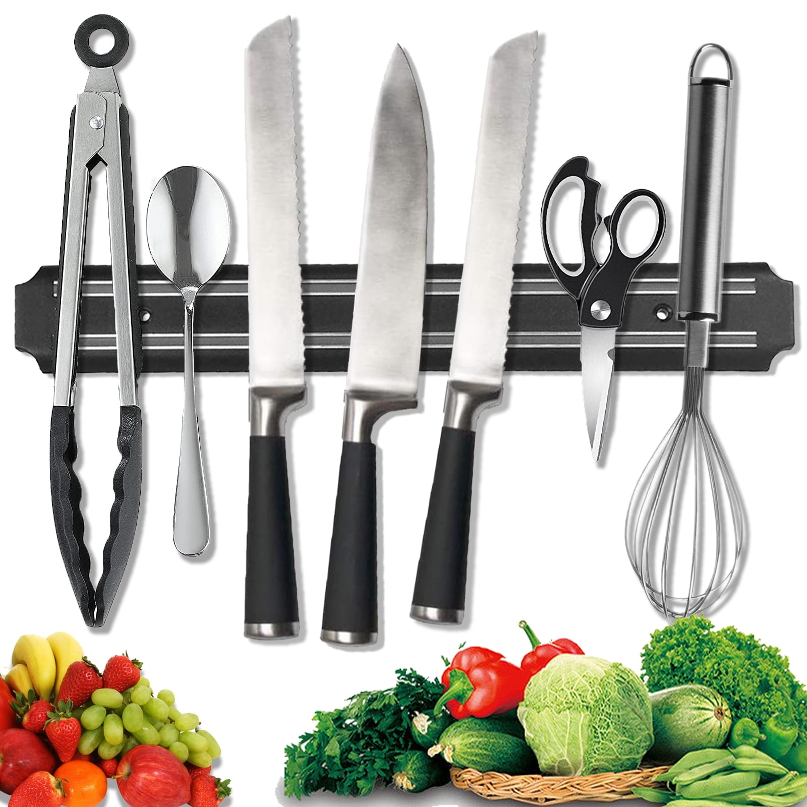 Magnetic Knife Holder Strip Wall Mount Kitchen Storage Tool Holder ...