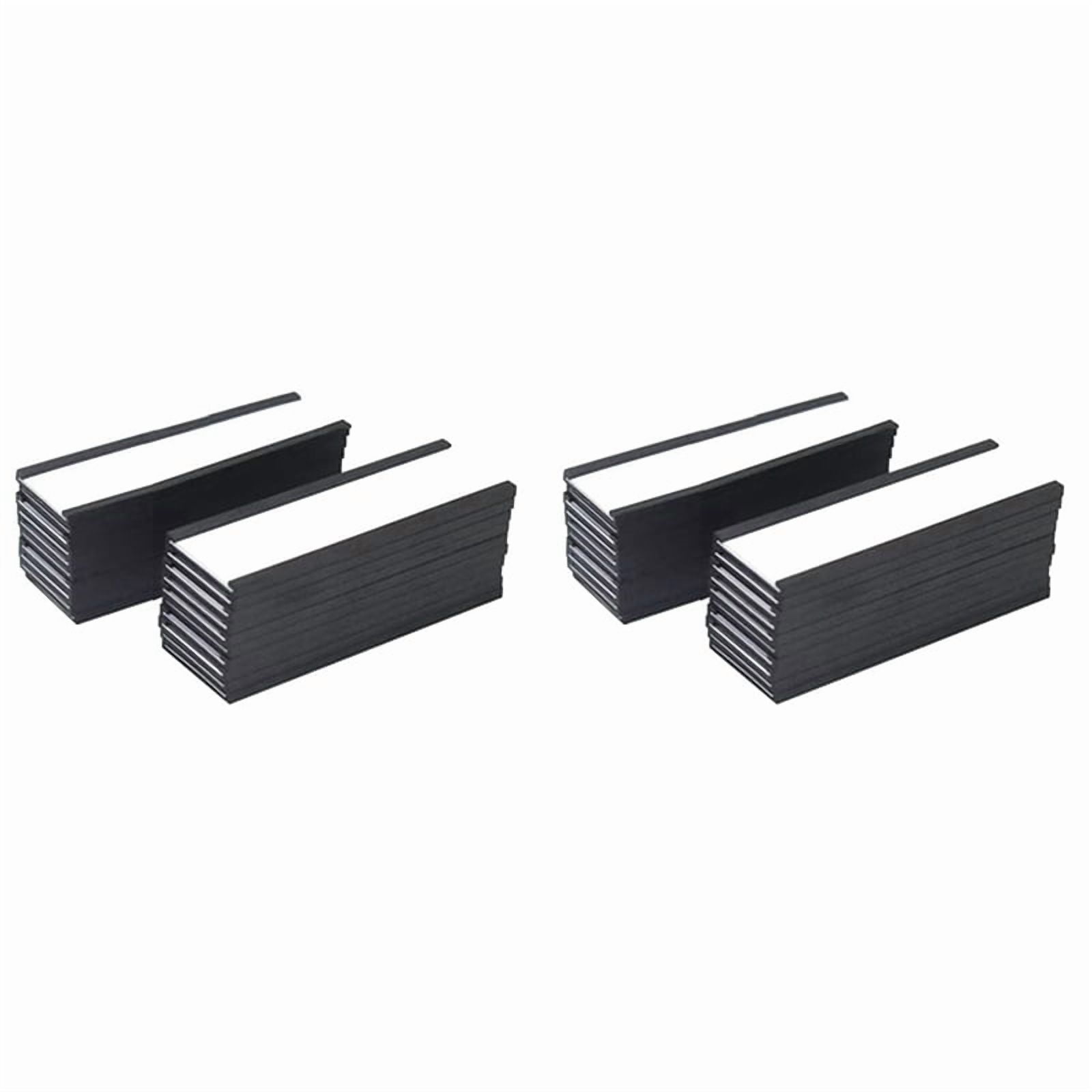 Magnetic Label Holder 4X1.57Inch 40 Packs C Channel White Paper Cards ...