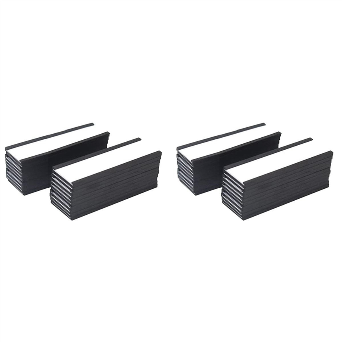 Magnetic Label Holder 4X1.57Inch 40 Packs C Channel White Paper Cards ...