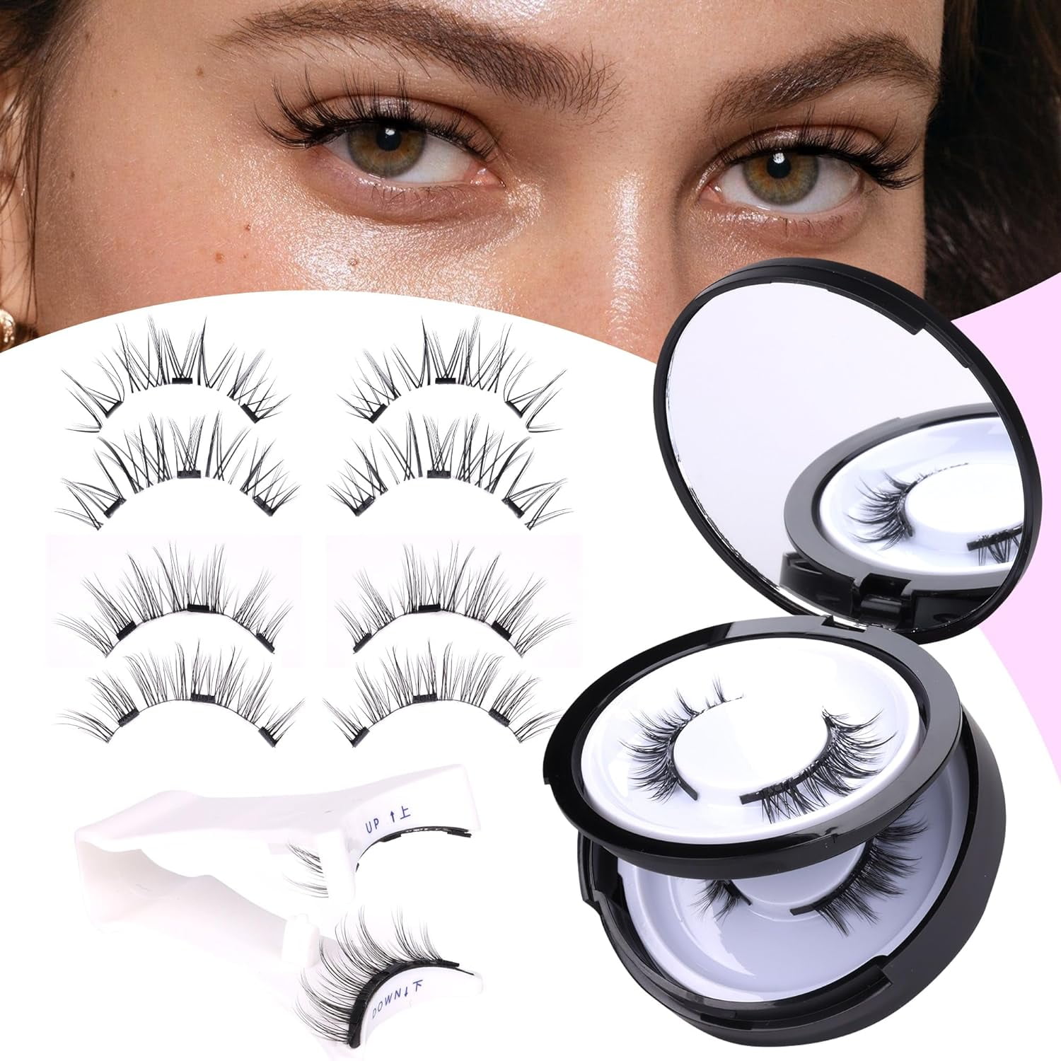 Magnetic Lashes with Applicator Magnetic Eyelashes Manga Magnetic ...