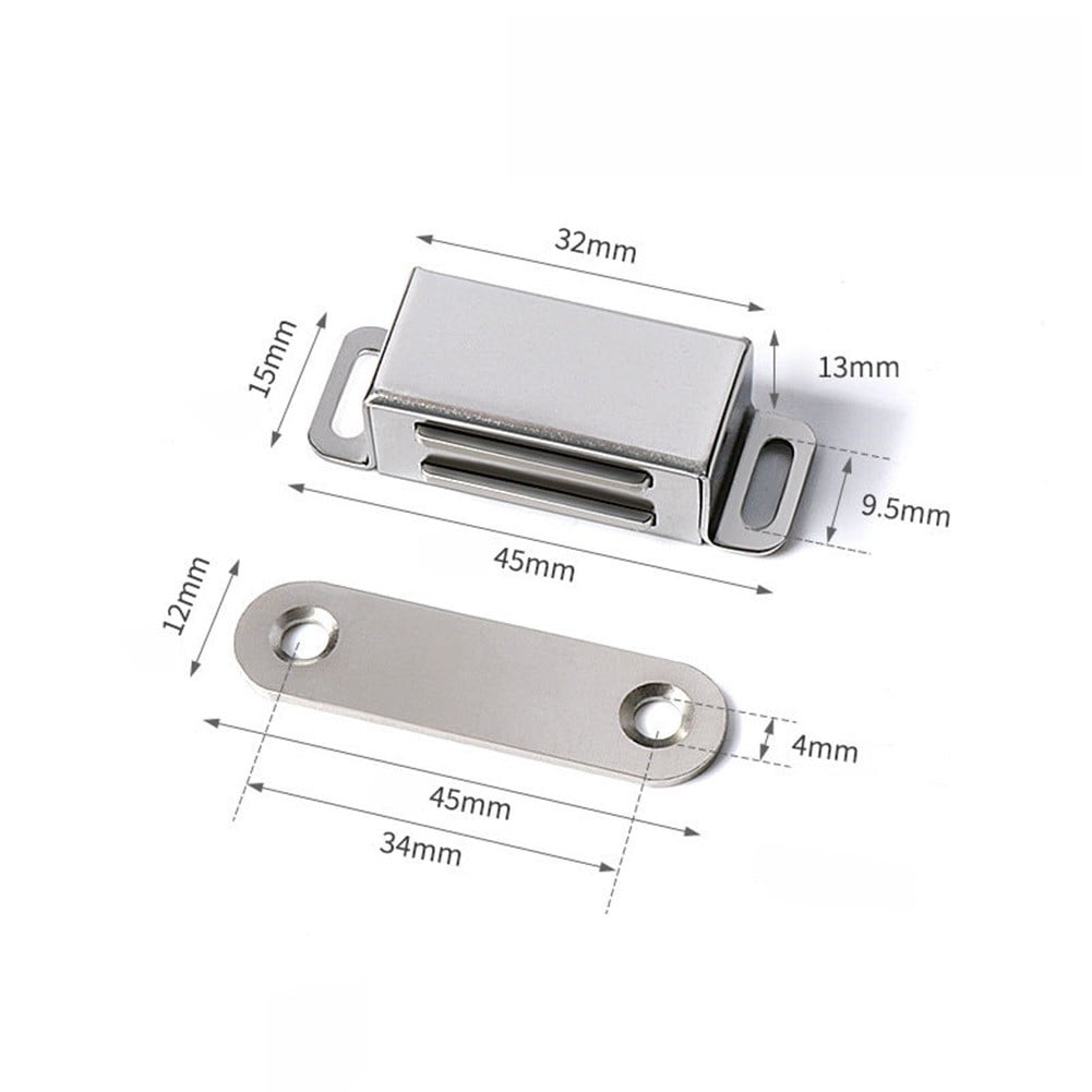 Magnetic Latch Heavy Duty Magnet 304 Stainless Steel Polish Chrome ...