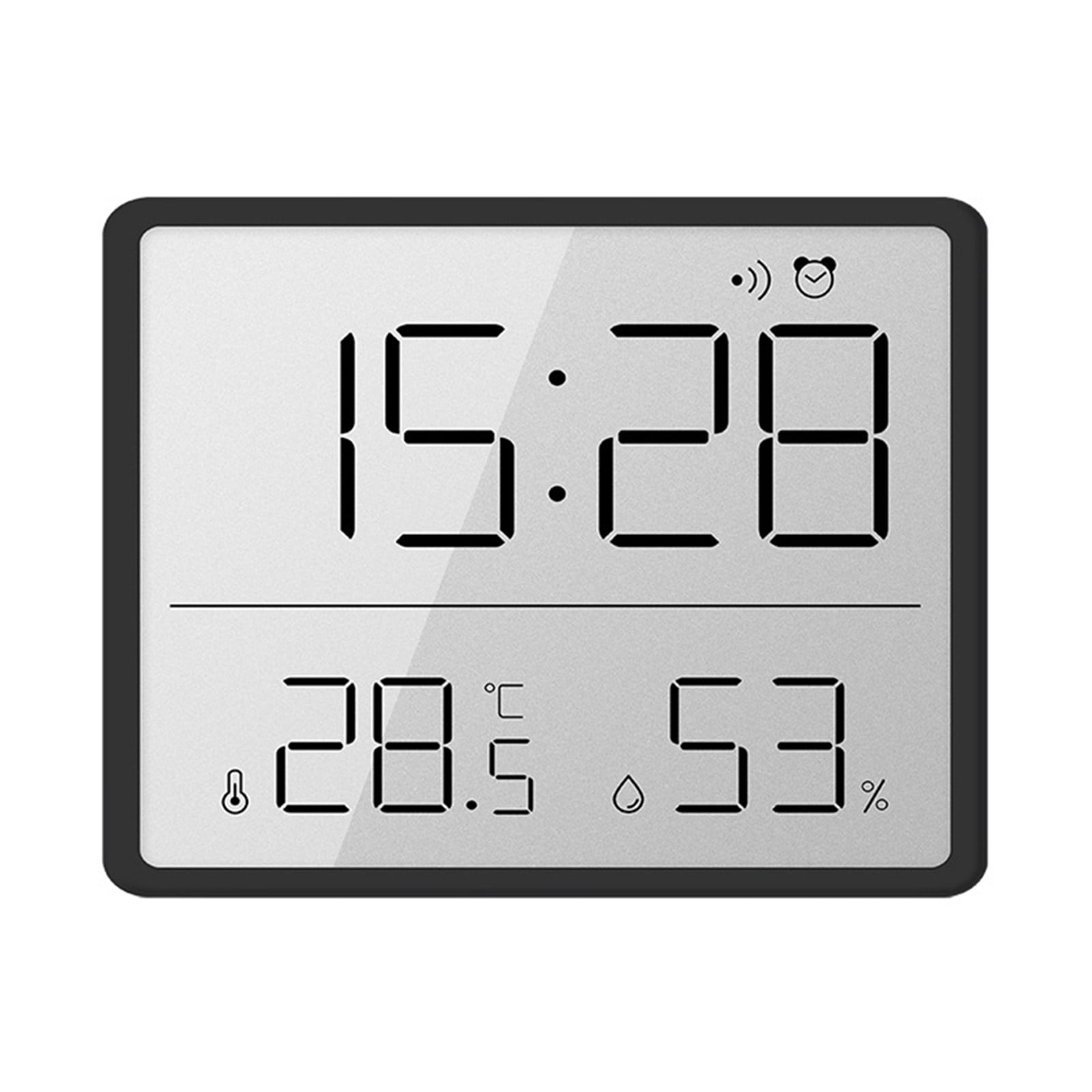 Magnetic Lcd Digital Alarm Clock Temperature Calendar Day Of The Week ...