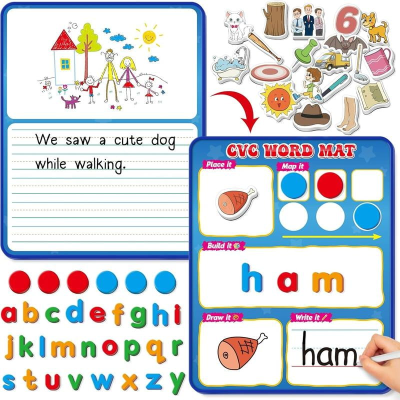 Magnetic Letters & CVC Word Games, Phonics Games, Alphabet Learning ...