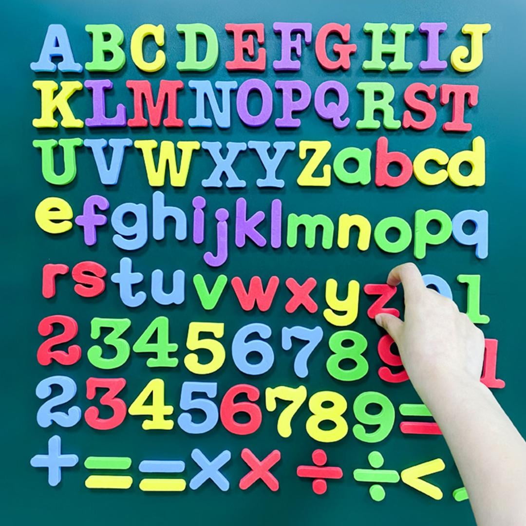 Magnetic Letters and Numbers for Kids, Colorful Refrigerator Magnets ...