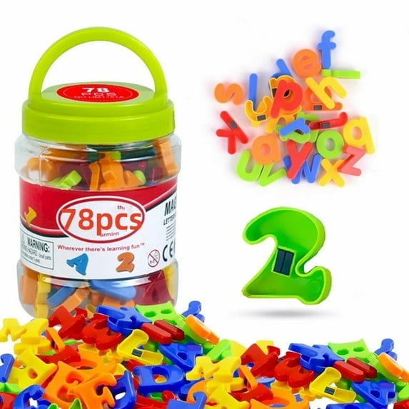 Magnetic Letters Numbers for Kids Fridge Magnets Alphabet Colorful ...
