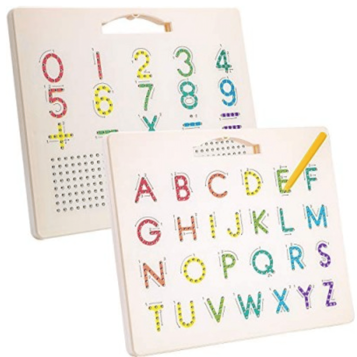 Double Sided Magnetic Letter & Number Board Set Alphabet & Numbers ...