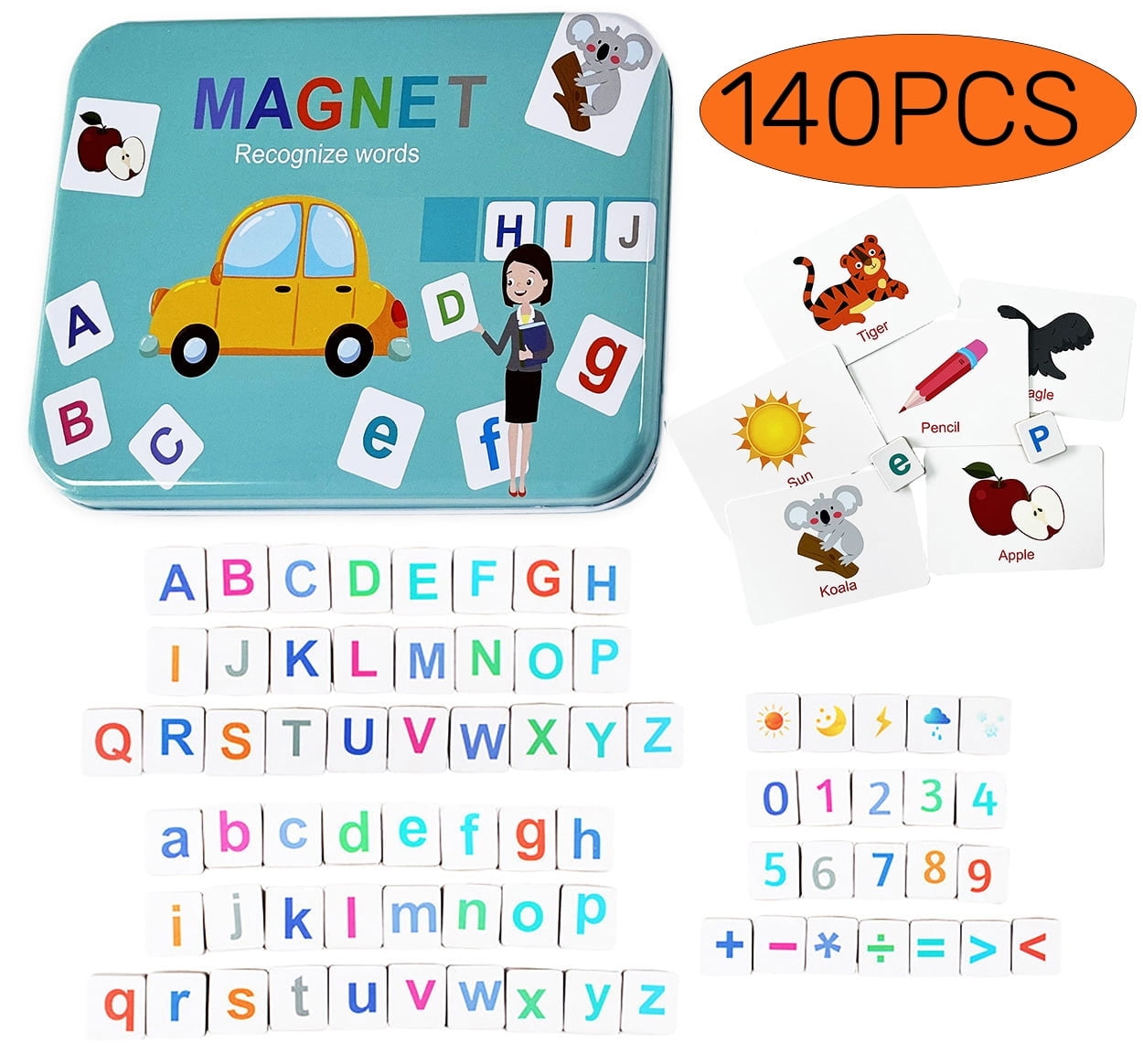 Magnetic Letters and Numbers for Kids Fridge Magnetic Alphabet Letters ...