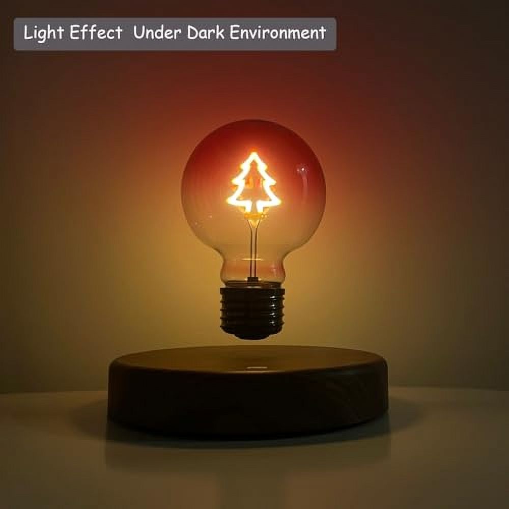 Magnetic Levitating Light Bulb Floating Christmas Tree Bulb Lamp ...