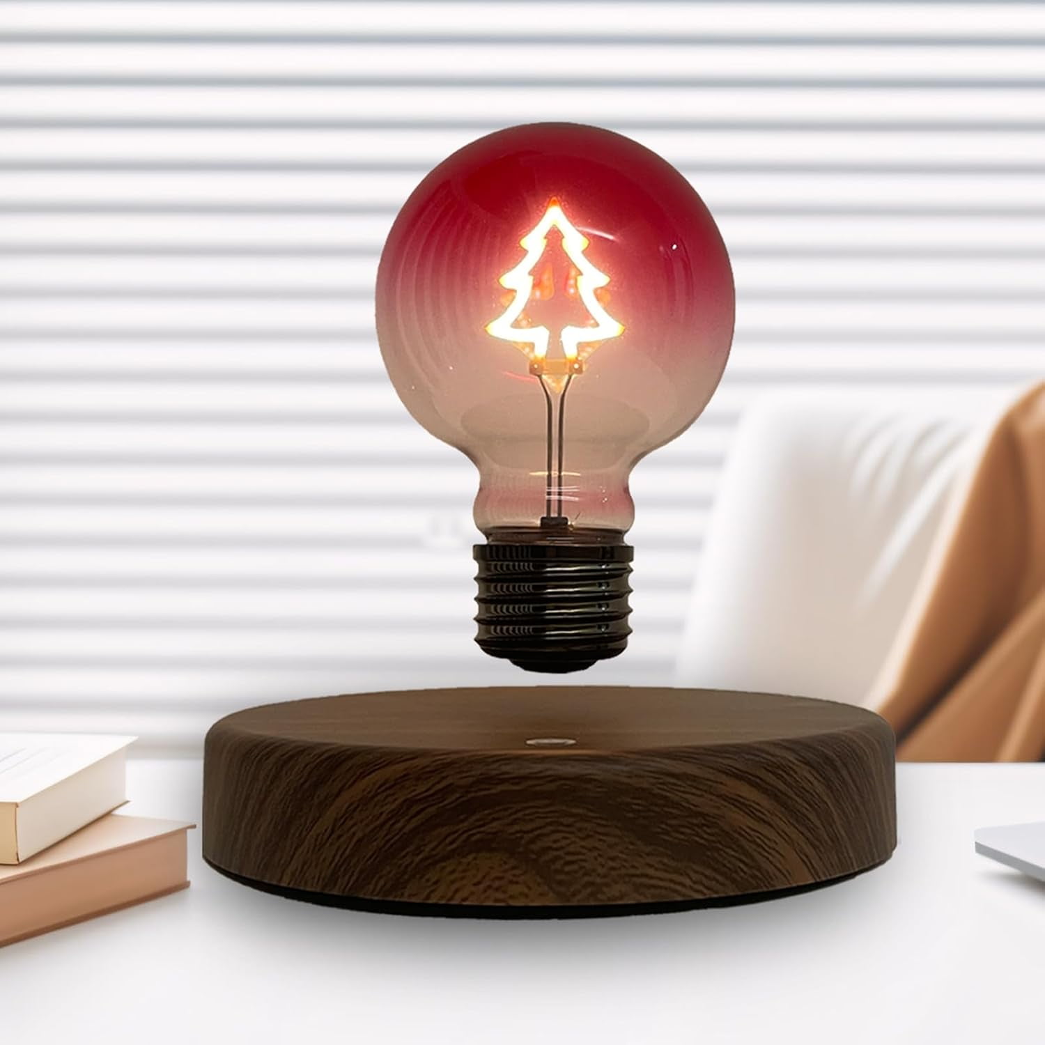 Magnetic Levitating Light Bulb Floating Christmas Tree Bulb Lamp ...