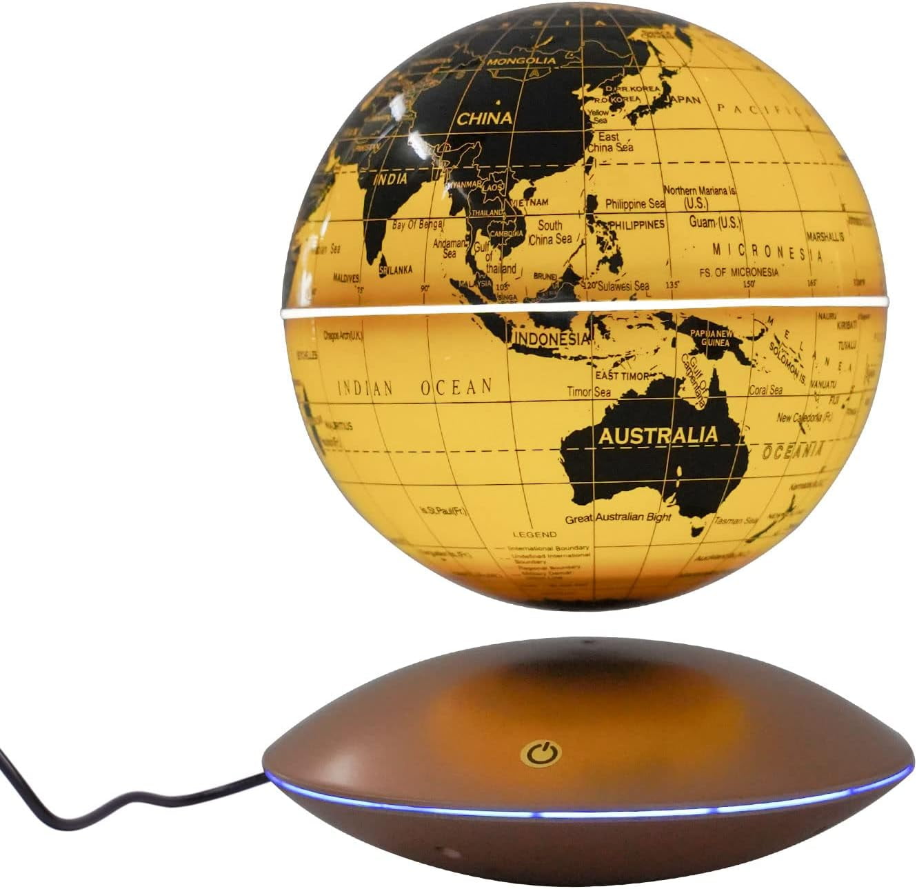 Magnetic Levitation Floating Globe Rotating Earth Globe World Map ...