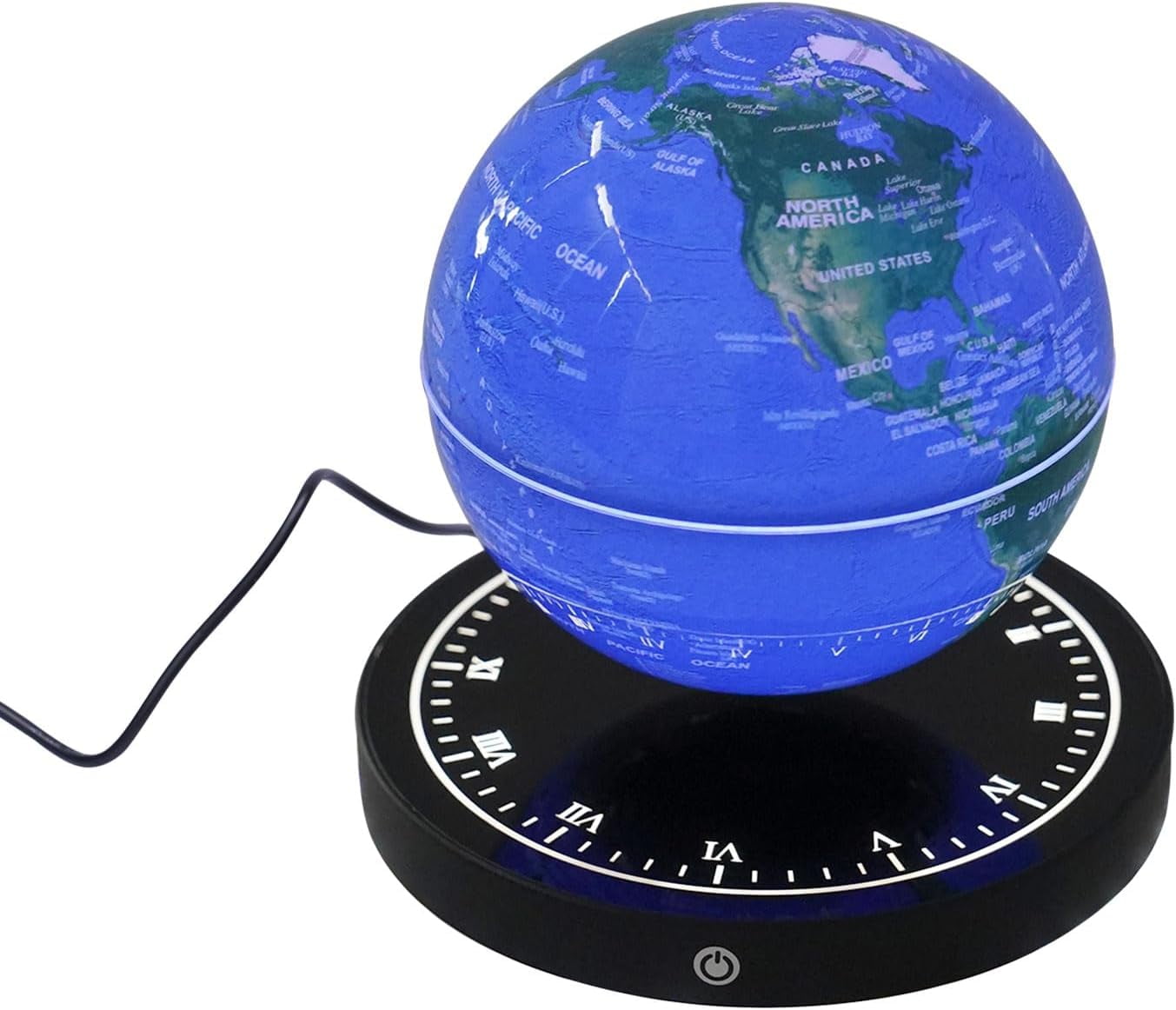 Magnetic Levitation Floating Globe Rotating Earth Globe World Map ...