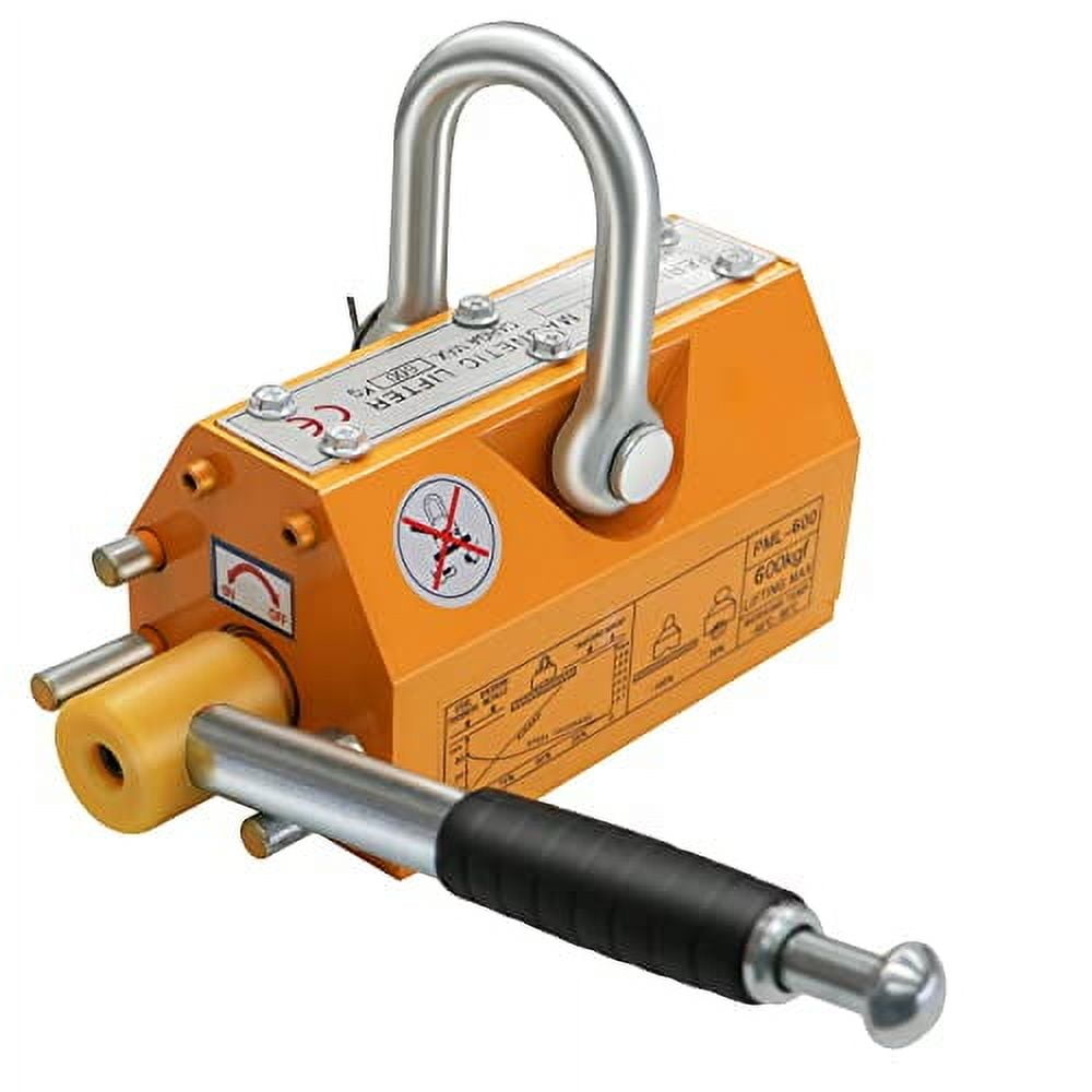 Magnetic Lifter, 600KG Lifting Magnet with Strong Neodymium Magnets ...