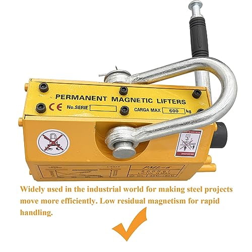 Magnetic Lifter Lift Magnets 1320lb Lifting Capacity Permanent Lifting ...