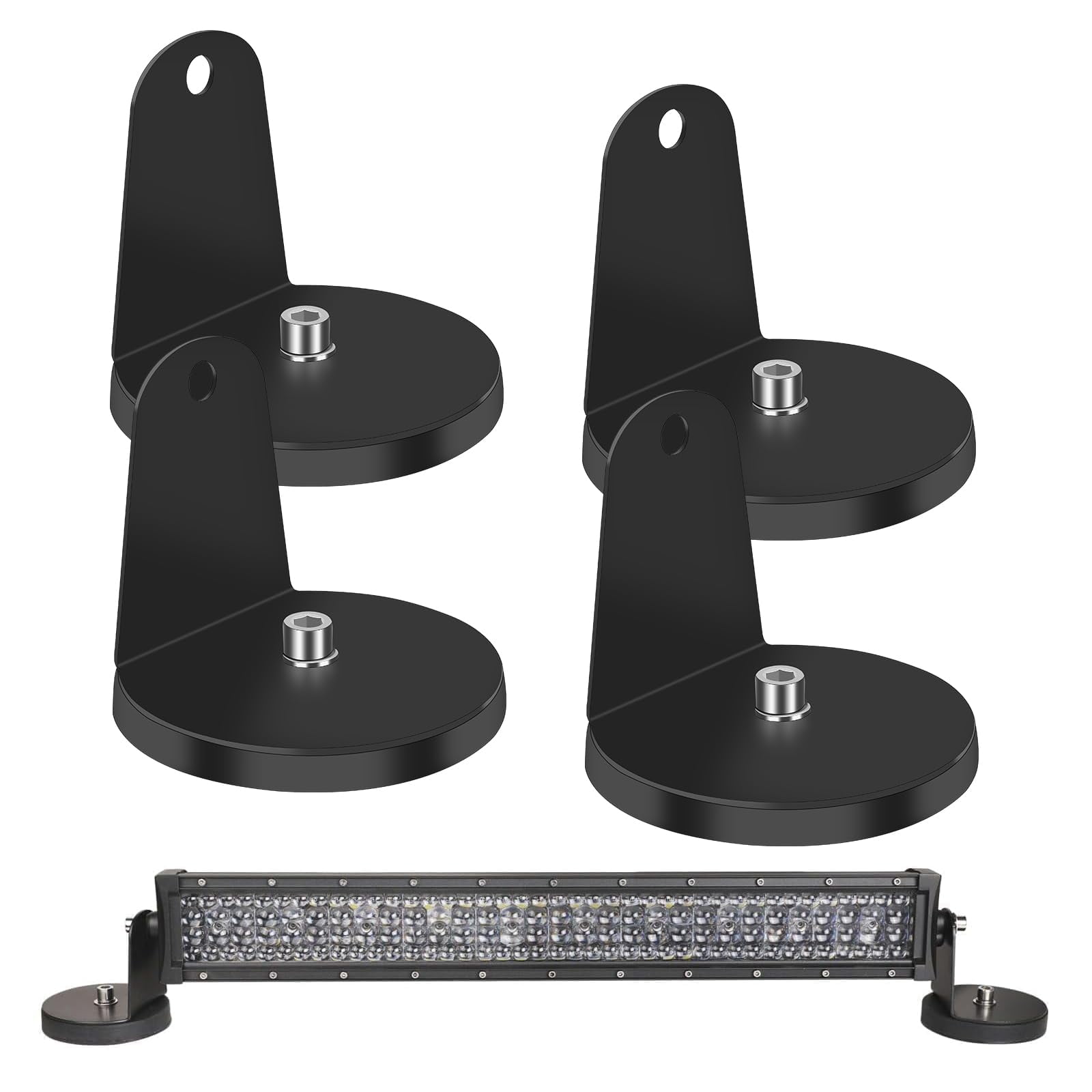 Magnetic Light Bar Mount, Powerful Magnetic BSL1 Base LED Light Bar ...