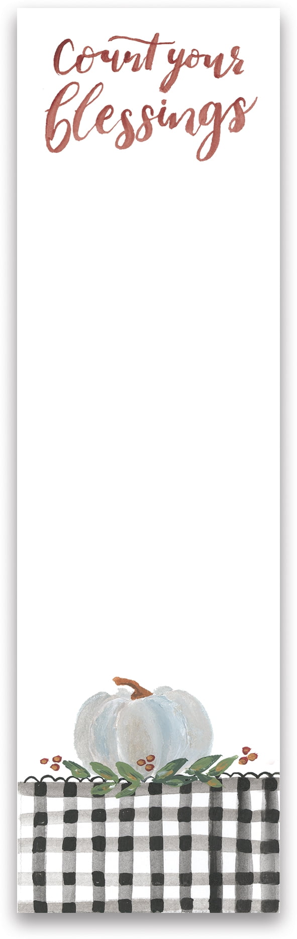 Magnetic List Notepad 60 Pages Count Your Blessings Autumn Thanksgiving ...