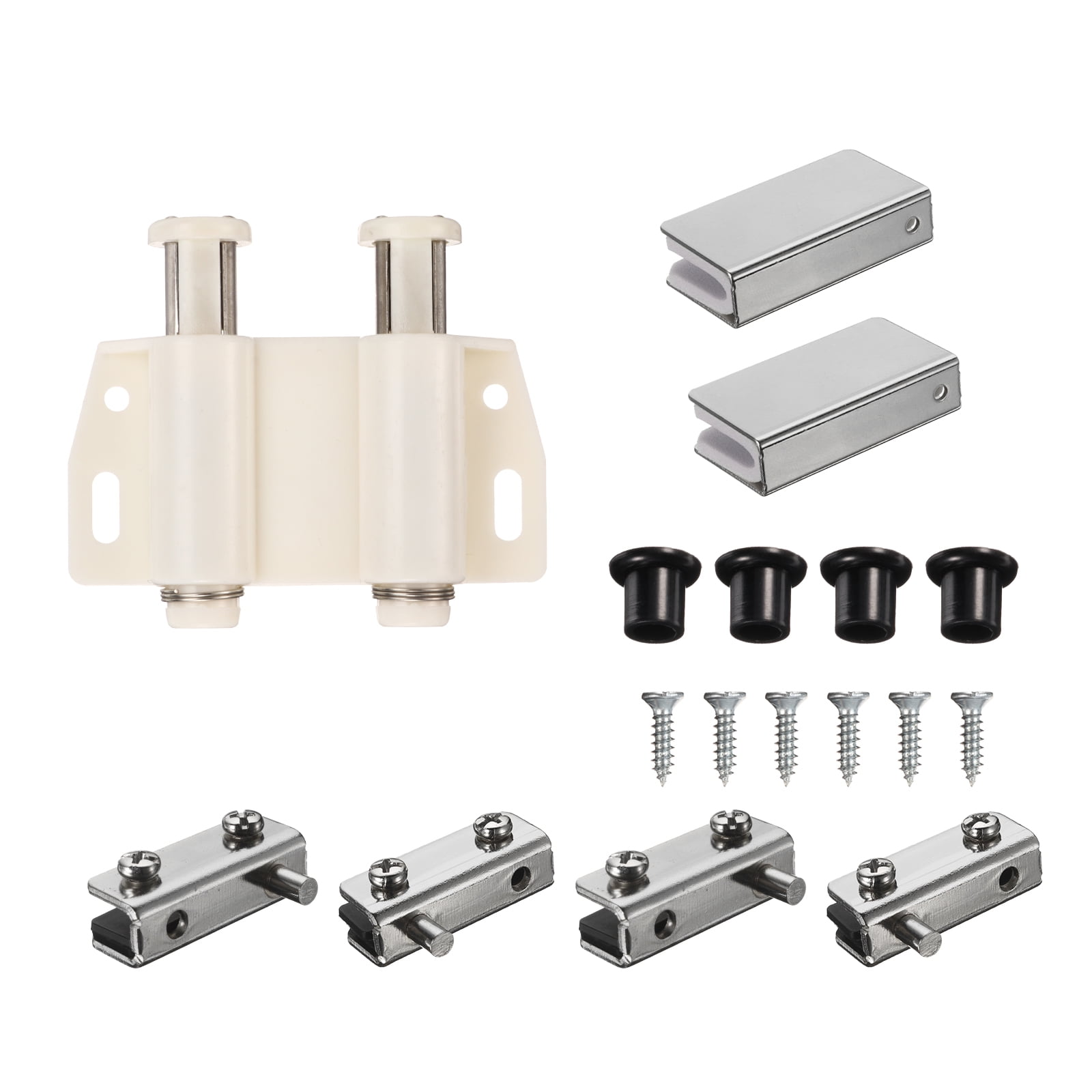 Magnetic Lock Catch, 1 Set Dual Magnetic Cabinet Door Lock Catch ...