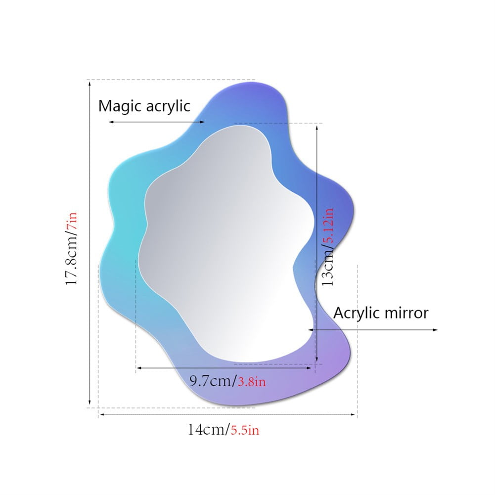 Magnetic Locker Mirror School Bathroom Refrigerator Cabinet Decoration ...