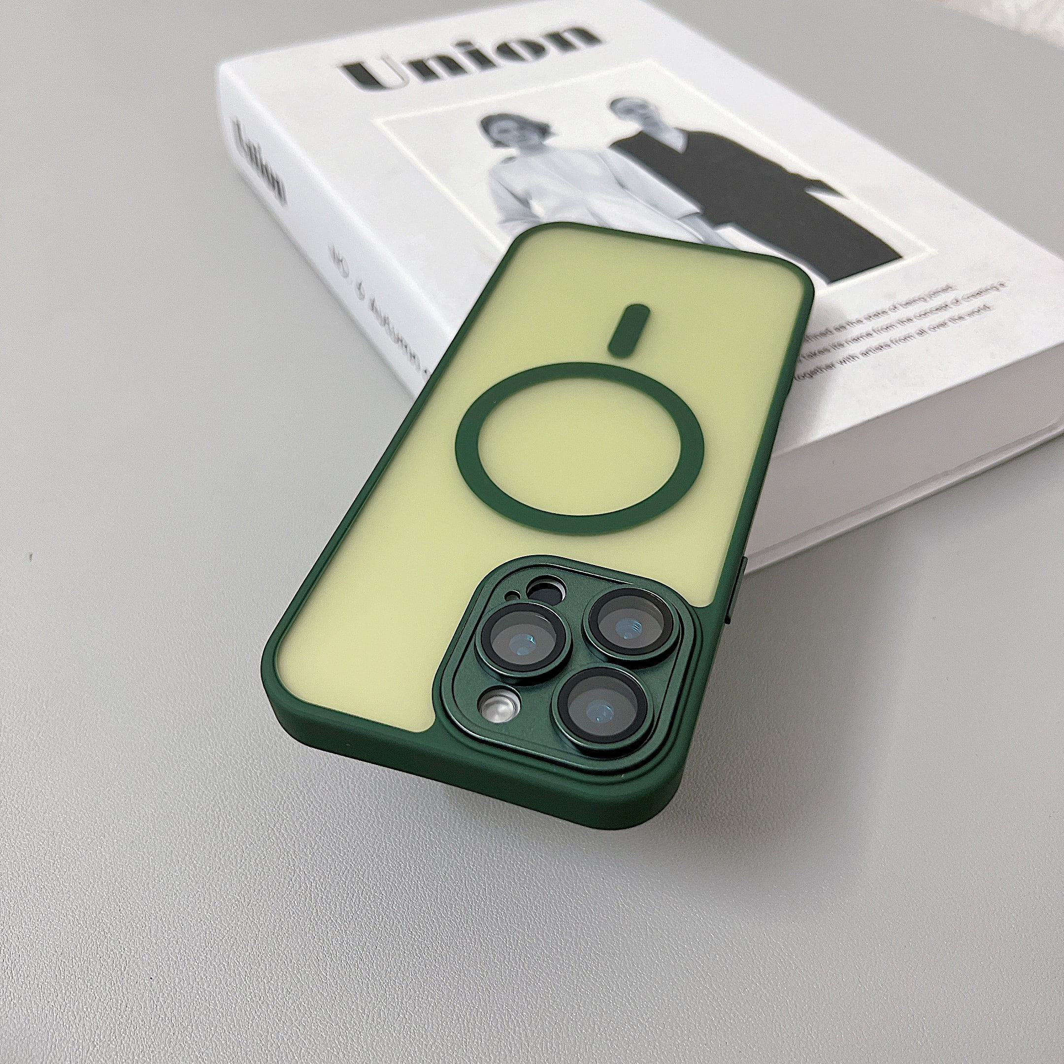 Magnetic Luxury Matte Translucent Armor Shockproof Case For iPhone 16 15 14 13 12 11 Pro Max For ...