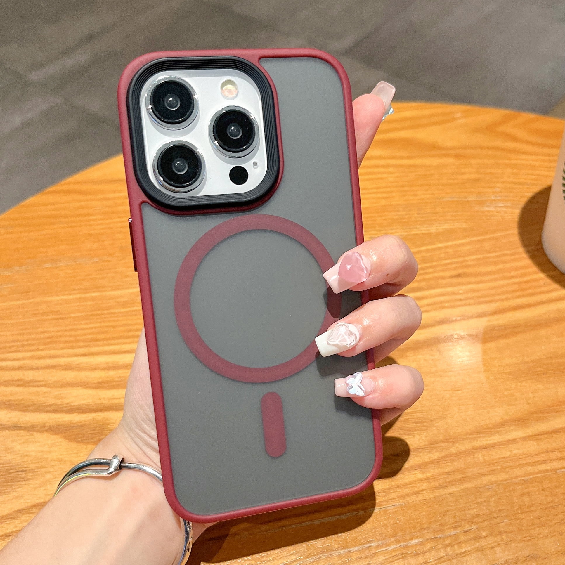 Magnetic MagSafe Case for iPhone 15 Pro, Support Wireless Charging ...