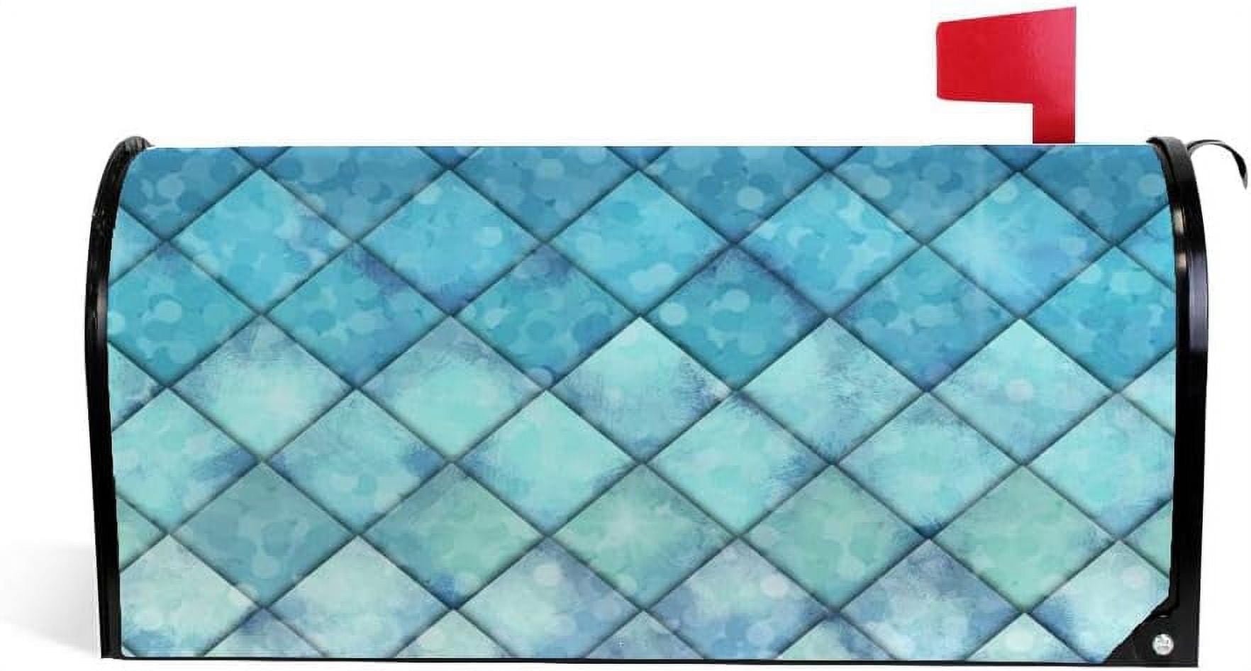 Magnetic Mailbox Cover Ocean Aqua Gradient Blue Teal Decorative ...