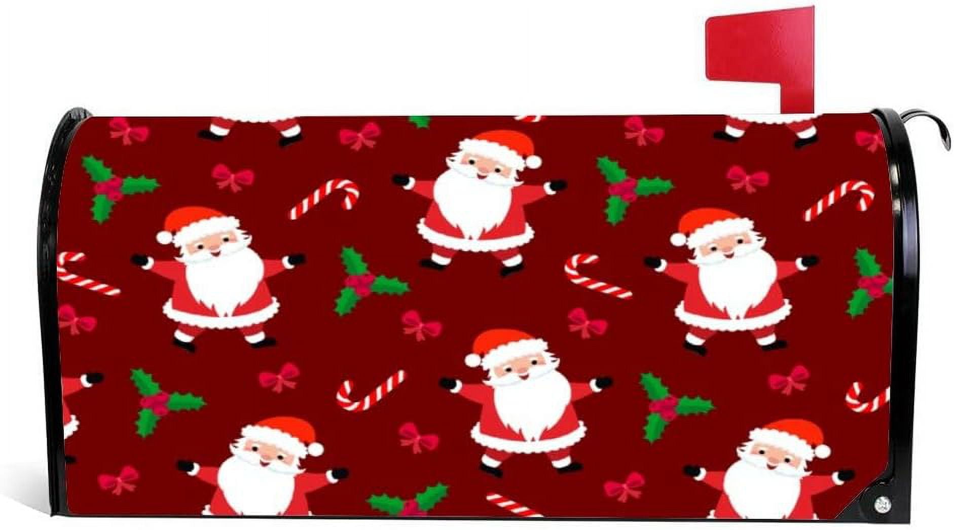 Magnetic Mailbox Covers Cartoon Style Christmas Snowman Mailbox ...