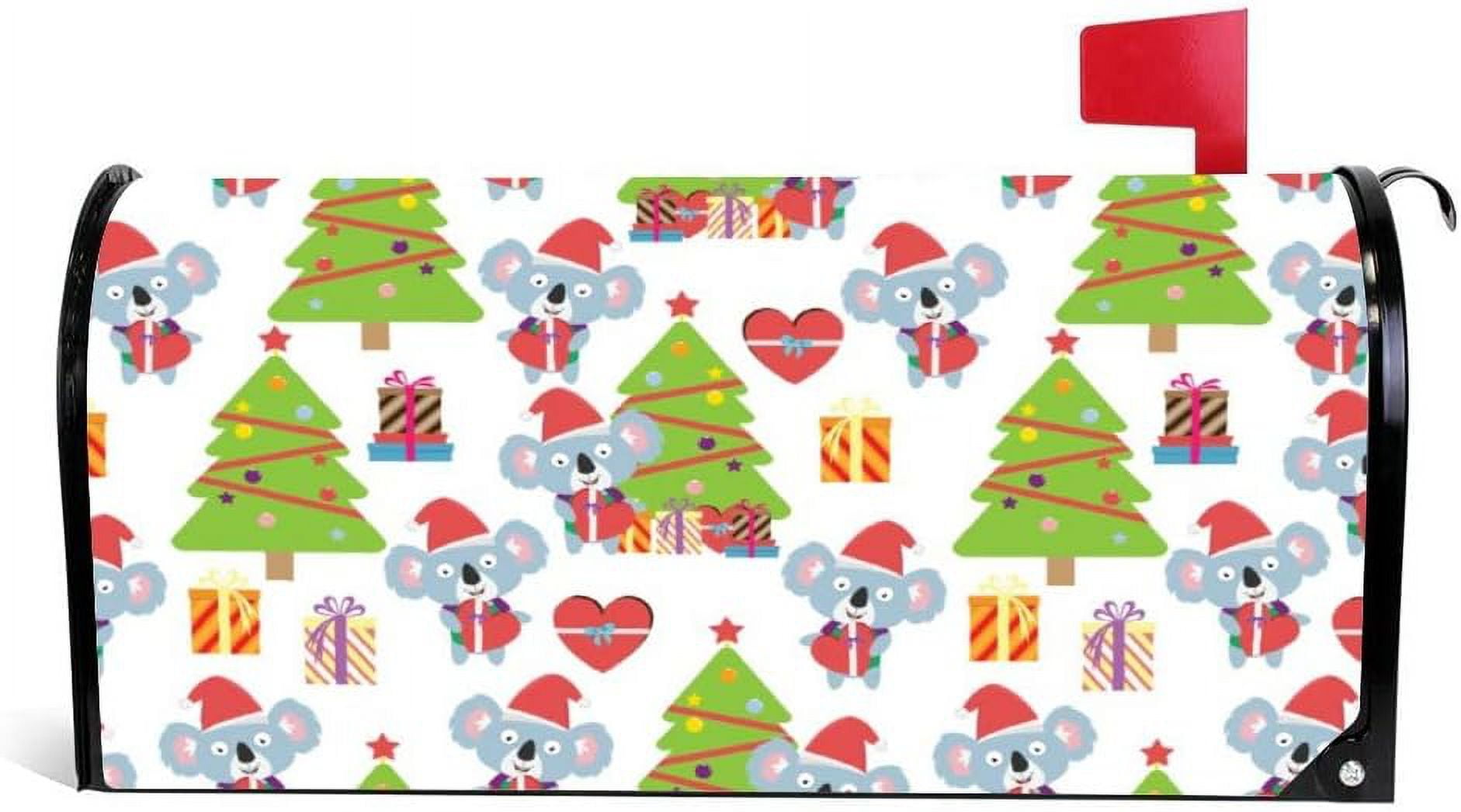 Magnetic Mailbox Covers Cute Koala Cartoon on Christmas Mailbox ...