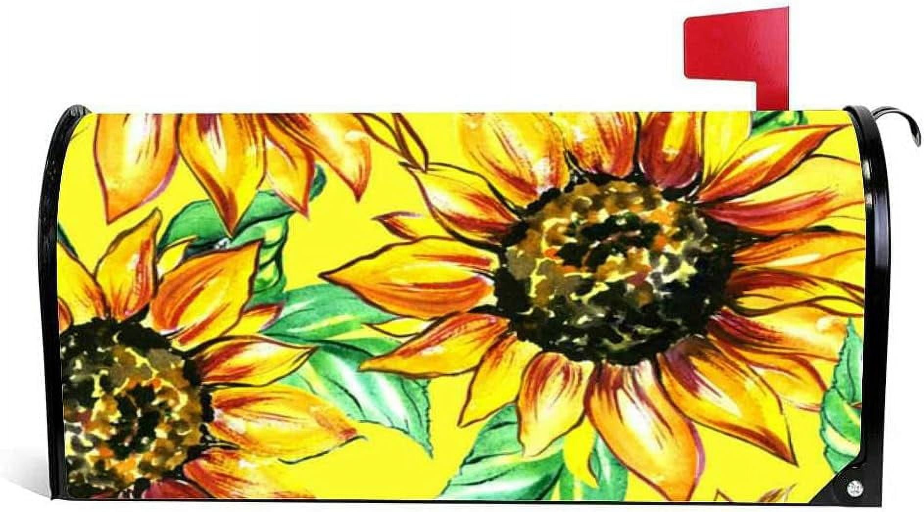 Magnetic Mailbox Covers Mailbox Sticker MailWraps Post Cover Watercolor ...