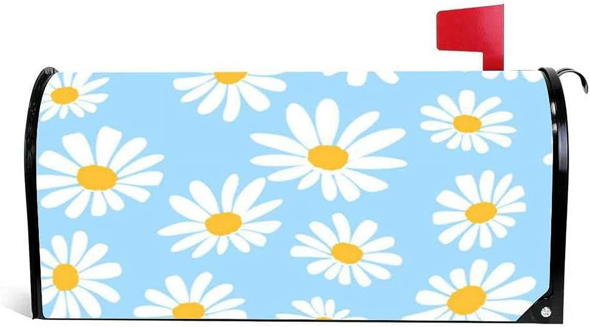 Magnetic Mailbox Covers Mailbox Stickers MailWraps Post Cover Daisy ...