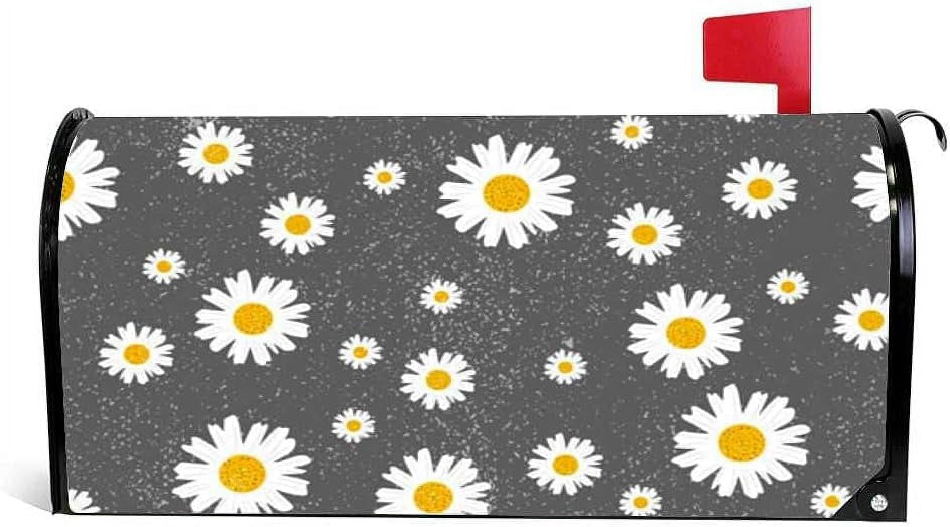 Magnetic Mailbox Covers Mailbox Stickers MailWraps Post Cover Daisy ...