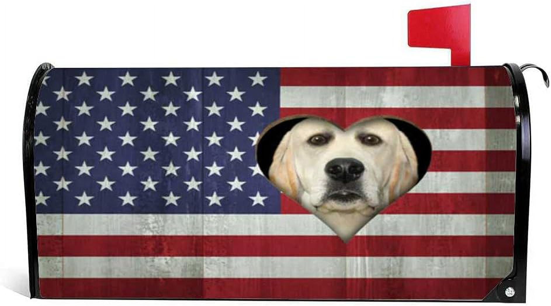 Magnetic Mailbox Covers Mailbox Stickers MailWraps Post Cover Dog ...