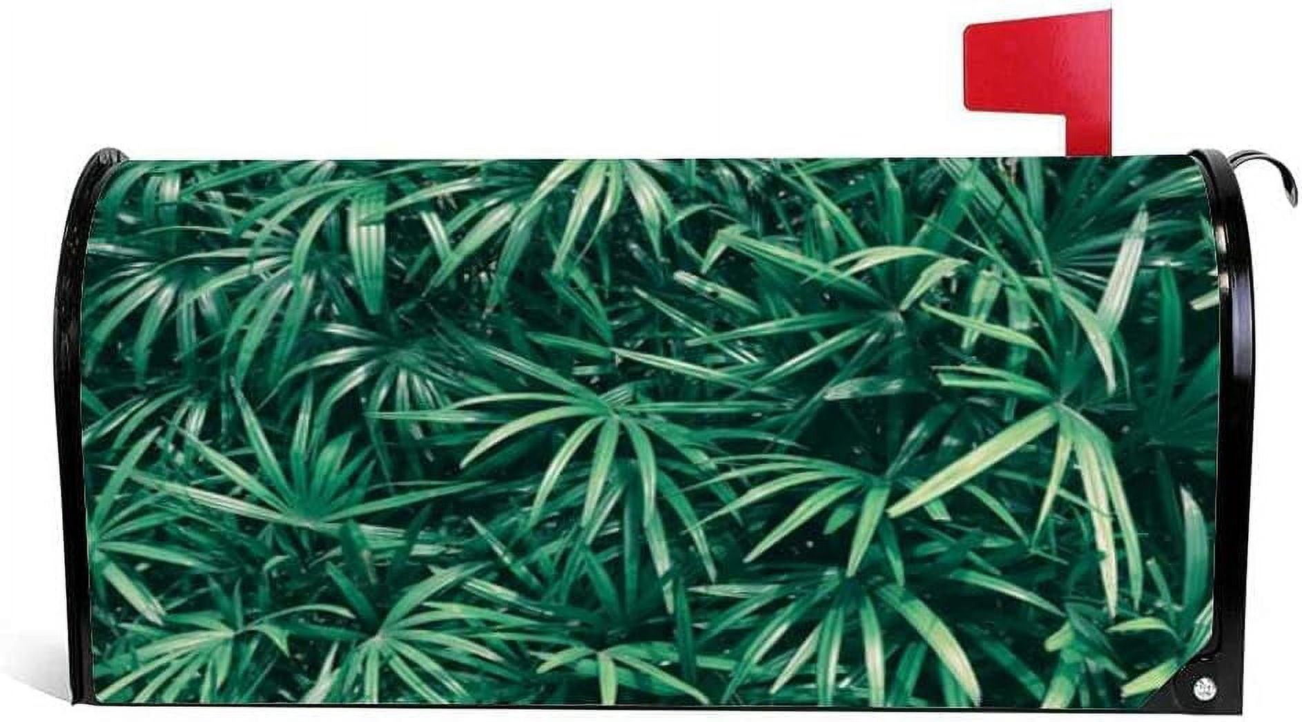 Magnetic Mailbox Covers Mailbox Stickers MailWraps Post Cover Green ...